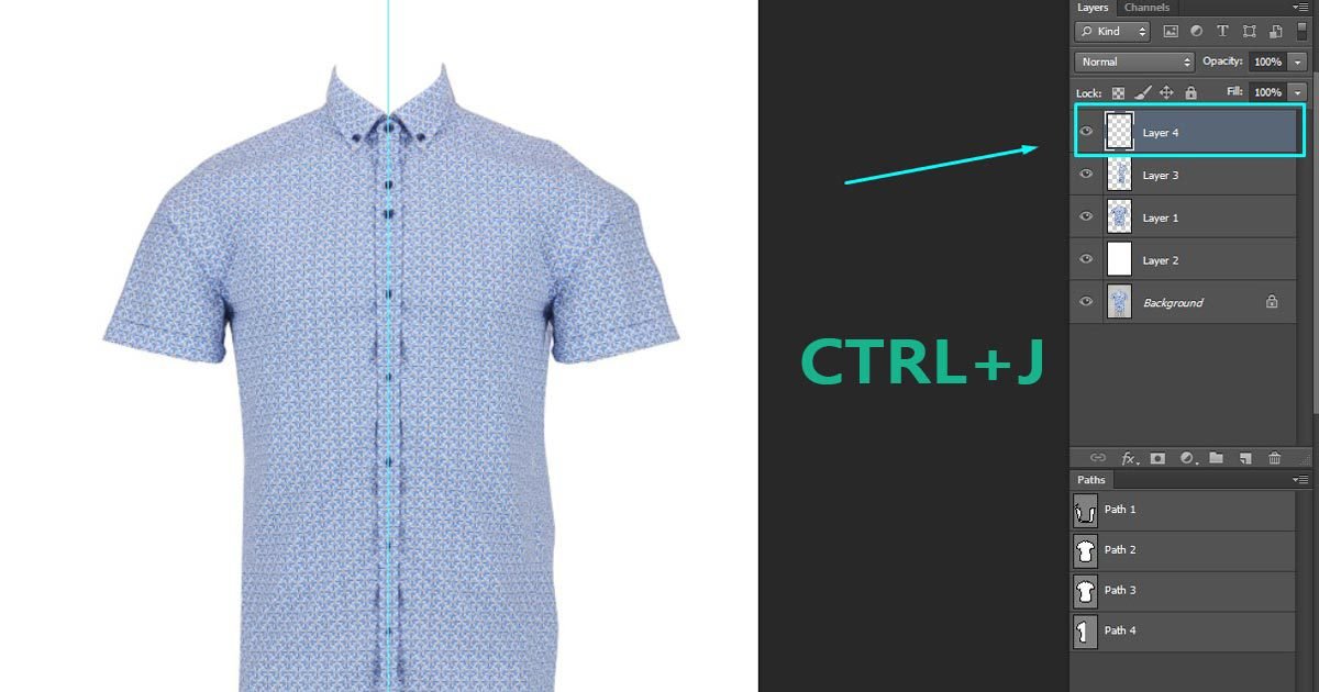 How to do Symmetrical Balance of Clothing Photo in Photoshop